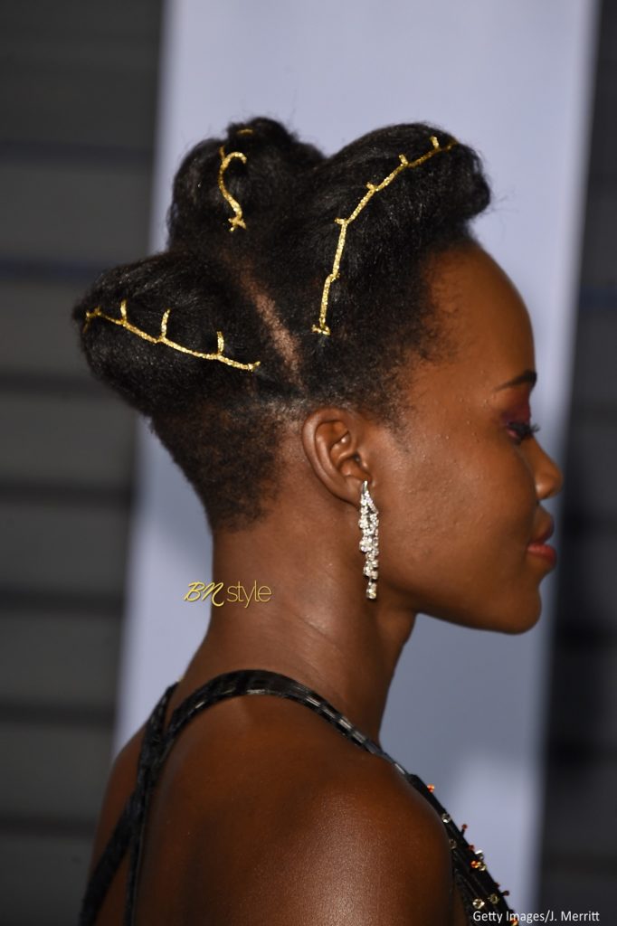 Lupita Nyong'o's Rwandan Amasunzu Hairstyle For #OSCARS2018