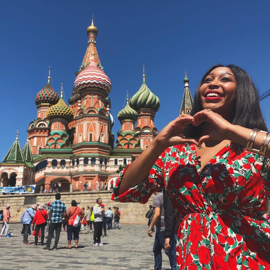 From Russia With Love! Minnie Dlamini's Moscow Travel Diary | BN Style
