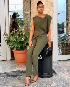 Fact: Lilian Afegbai Looks Impossibly Chic in Army Green | BN Style