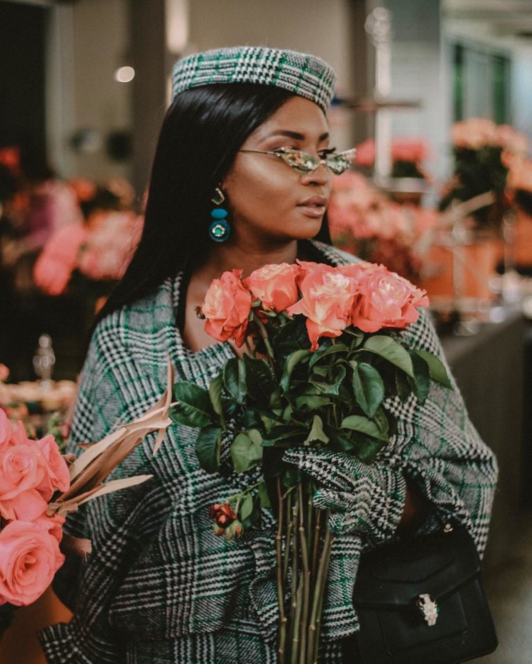 Silvia Njoki Just Showed Us An Insanely Chic Way to Wear Plaid on Plaid ...