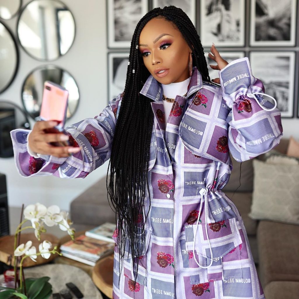 Bonang Matheba Is Stunning In This Thebe Magugu Trench Coat