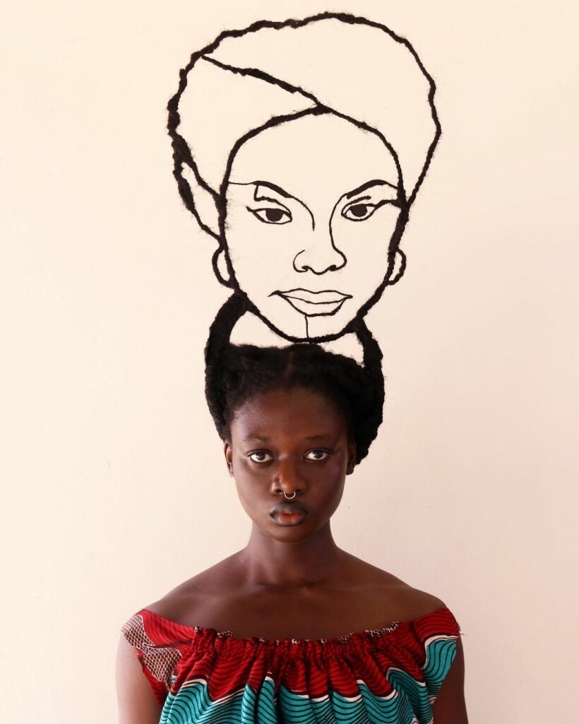 You Need To See Laetitia Ky's Incredible Hair Sculpture of Chimamanda ...