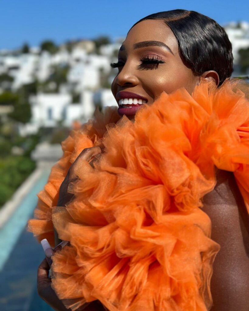 Sai Sankoh Is A Vision On The Turkish Riviera In This Exquisite Orange ...