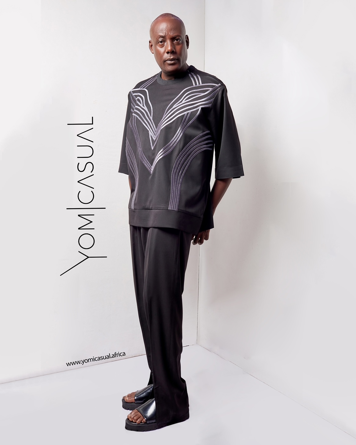 Iyanya & Deyemi Okanlawon Model Yomi Casual's Yuletide Collection ...